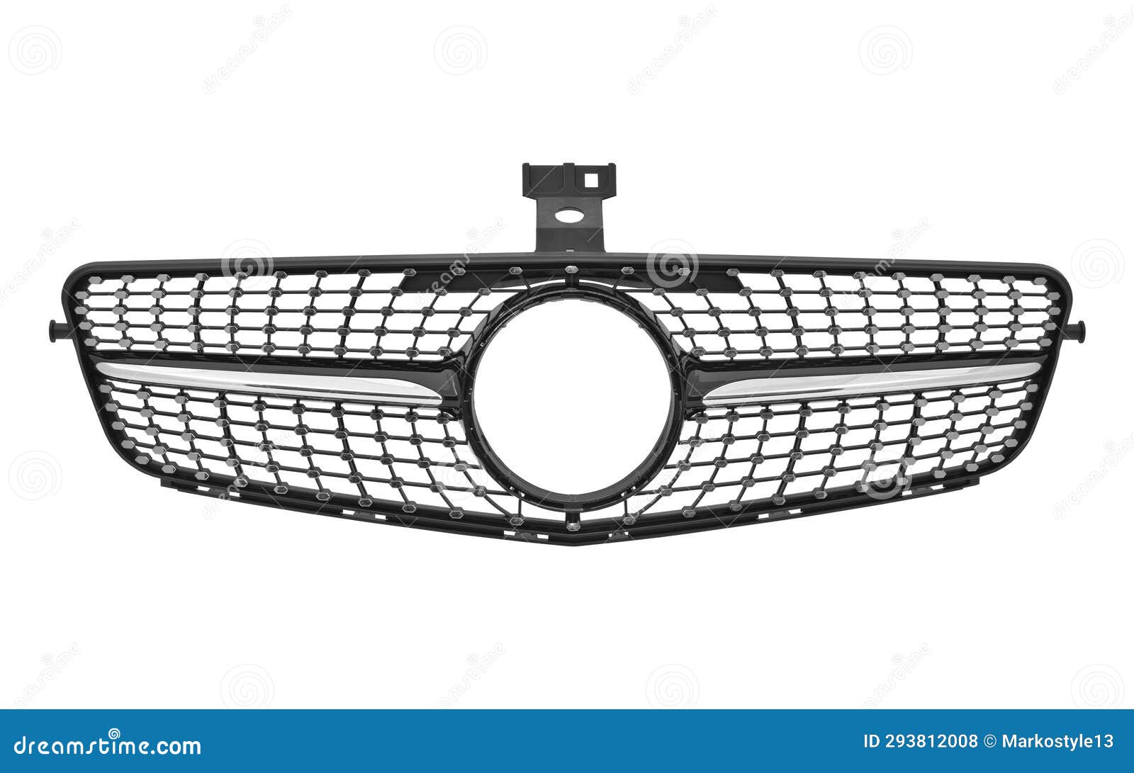 Bumper Grille, Plastic, Chrome, Lacquered Stock Photo - Image of grill ...