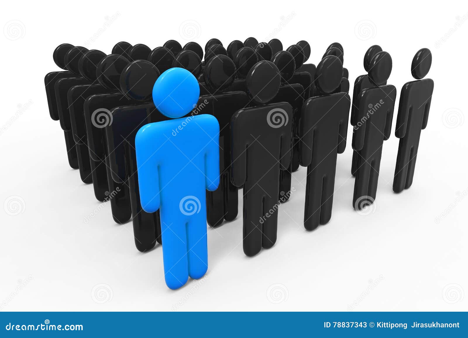 Front Man for Leadership Concept Stock Illustration - Illustration of ...