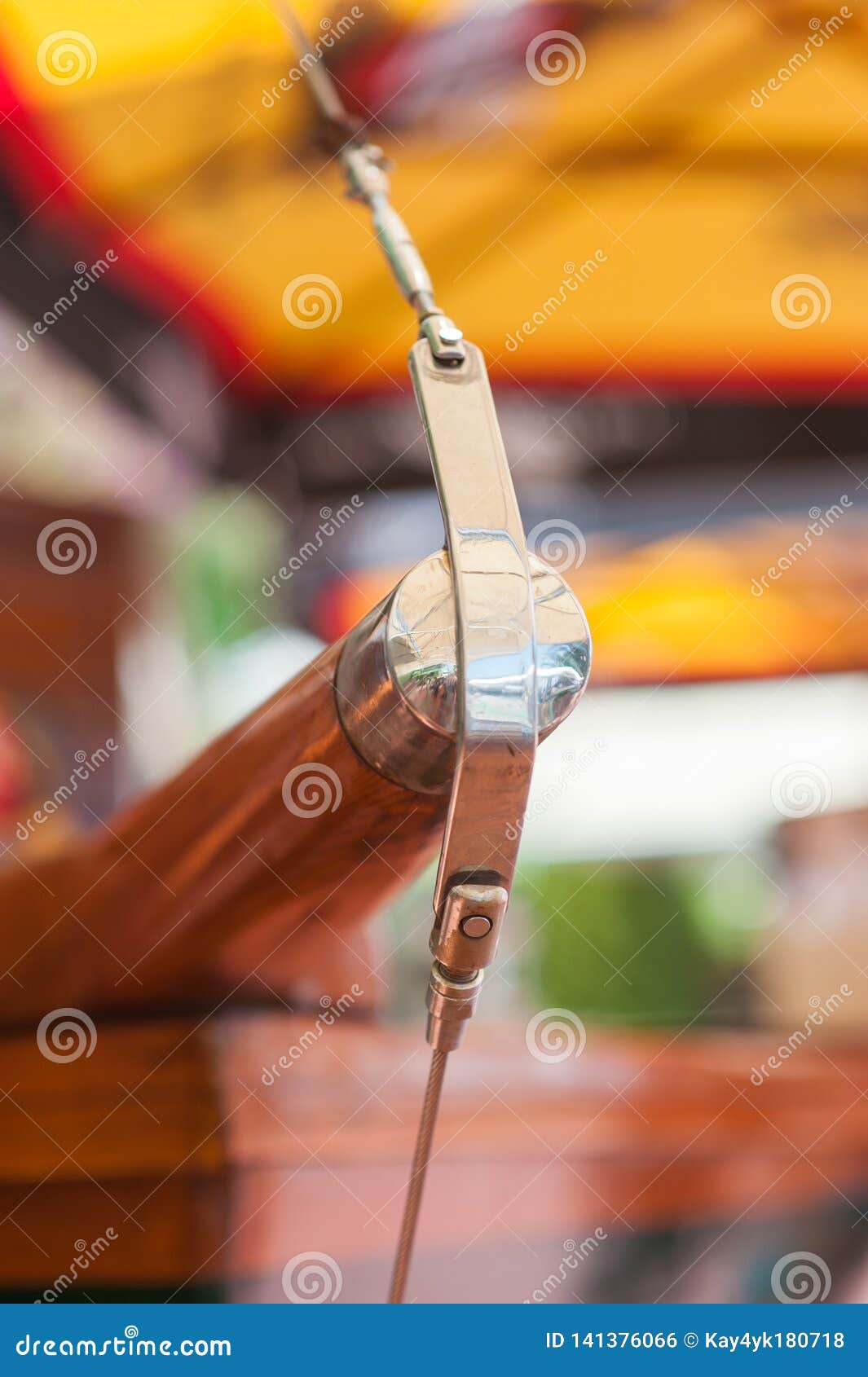 Front Mast of the Ship. Stick in Metal Stock Photo - Image of rigging ...