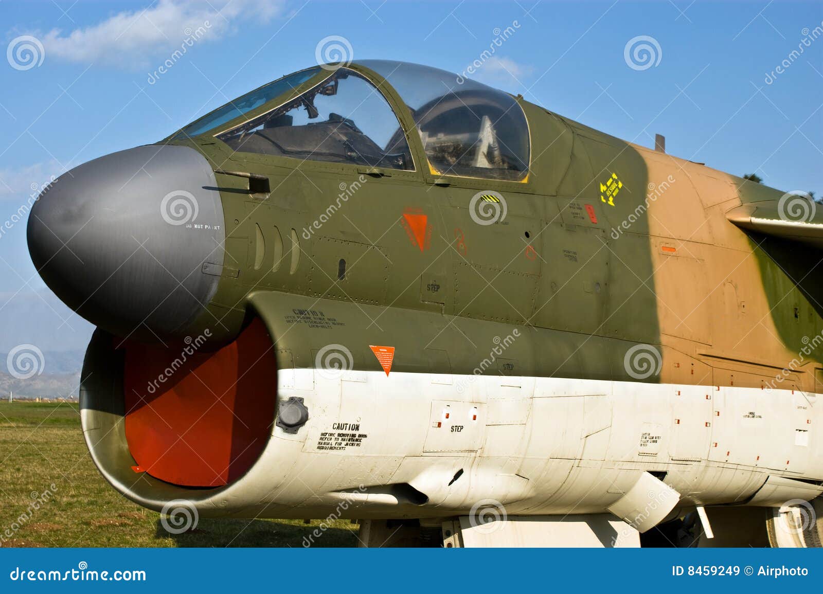 Front of Military Aircraft. Stock Image - Image of fuselage, warbird ...