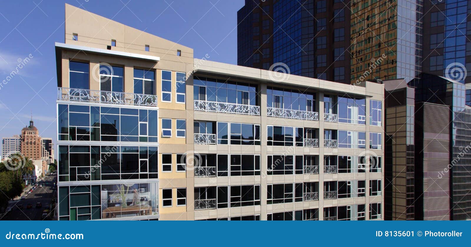 The Front of a Modern Loft Building Stock Image - Image of life, modern ...