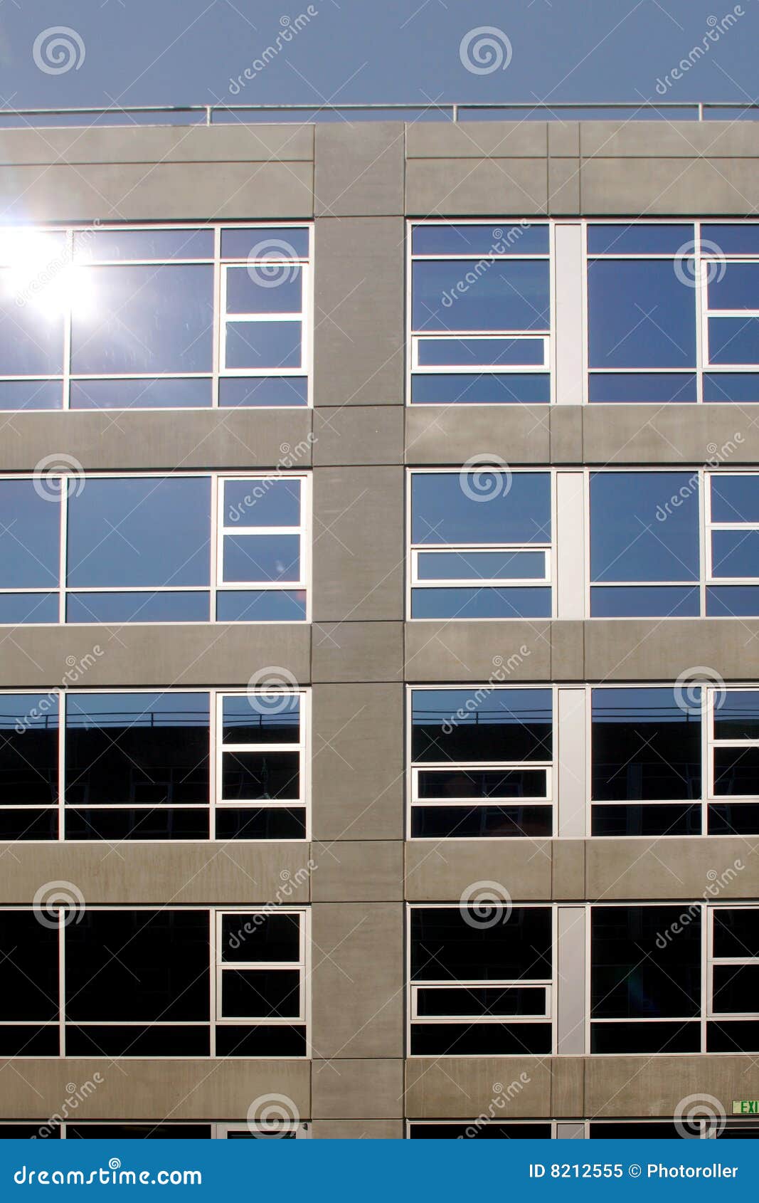 The Front of a Modern Loft Building Stock Image - Image of estate, area ...