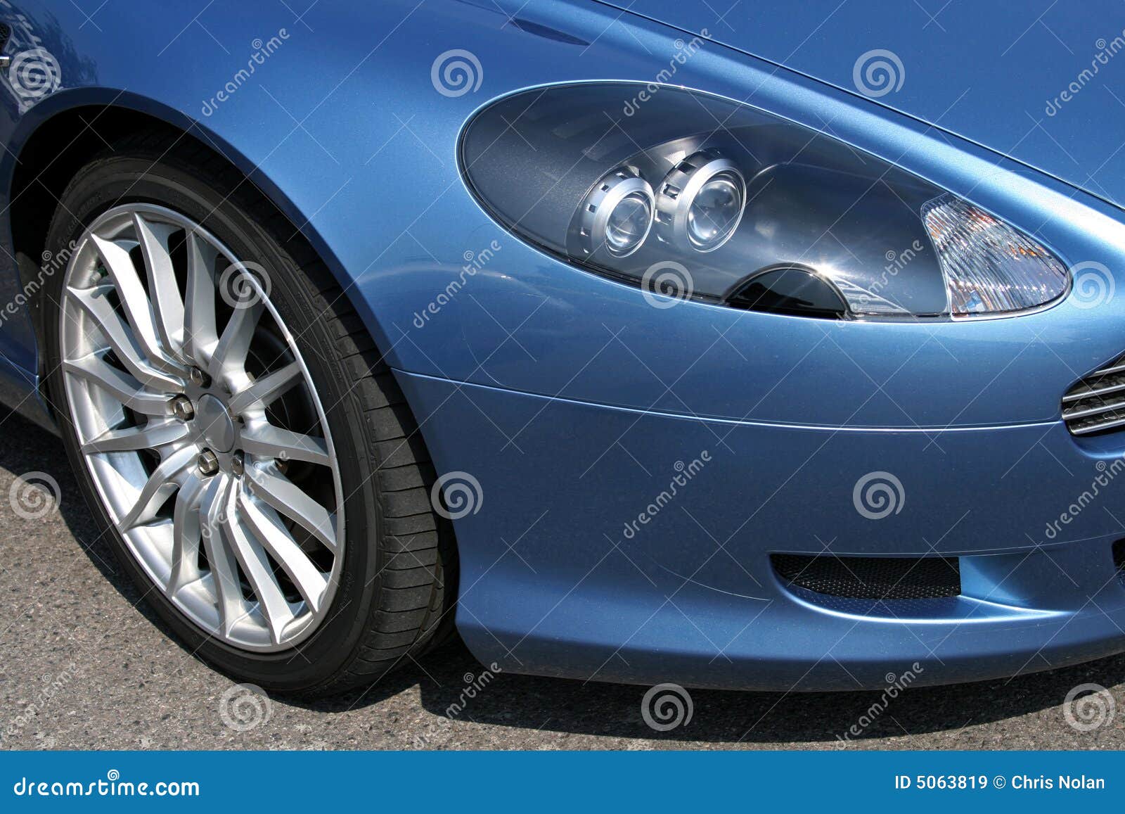 Front of Modern Sports Car Headlight Stock Image - Image of auto ...