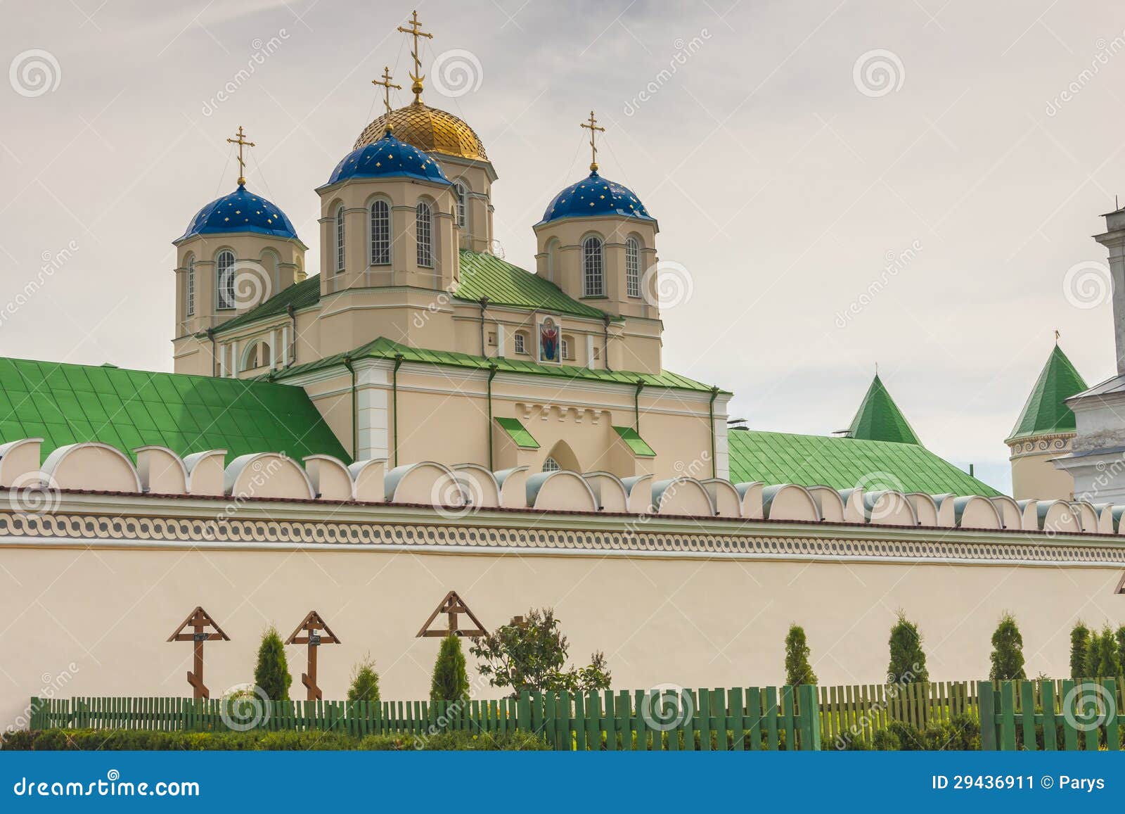 Front of Monastery in Ostroh - Ukraine. Stock Image - Image of ...