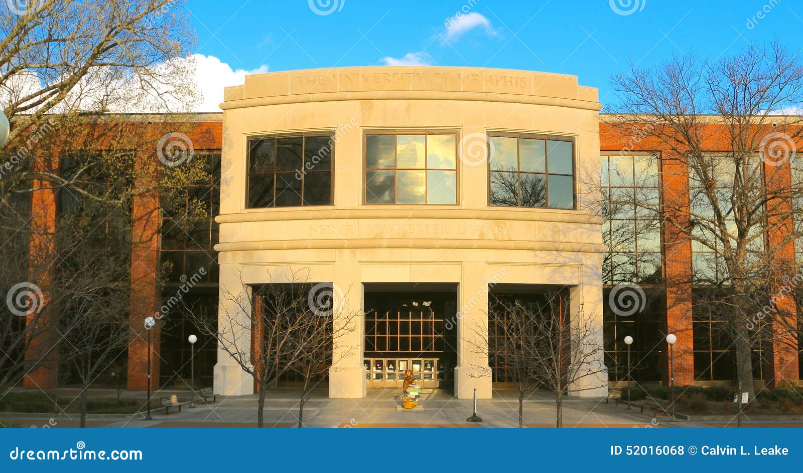 Front of the Ned R. WcWherter Library on the Campus of the University ...