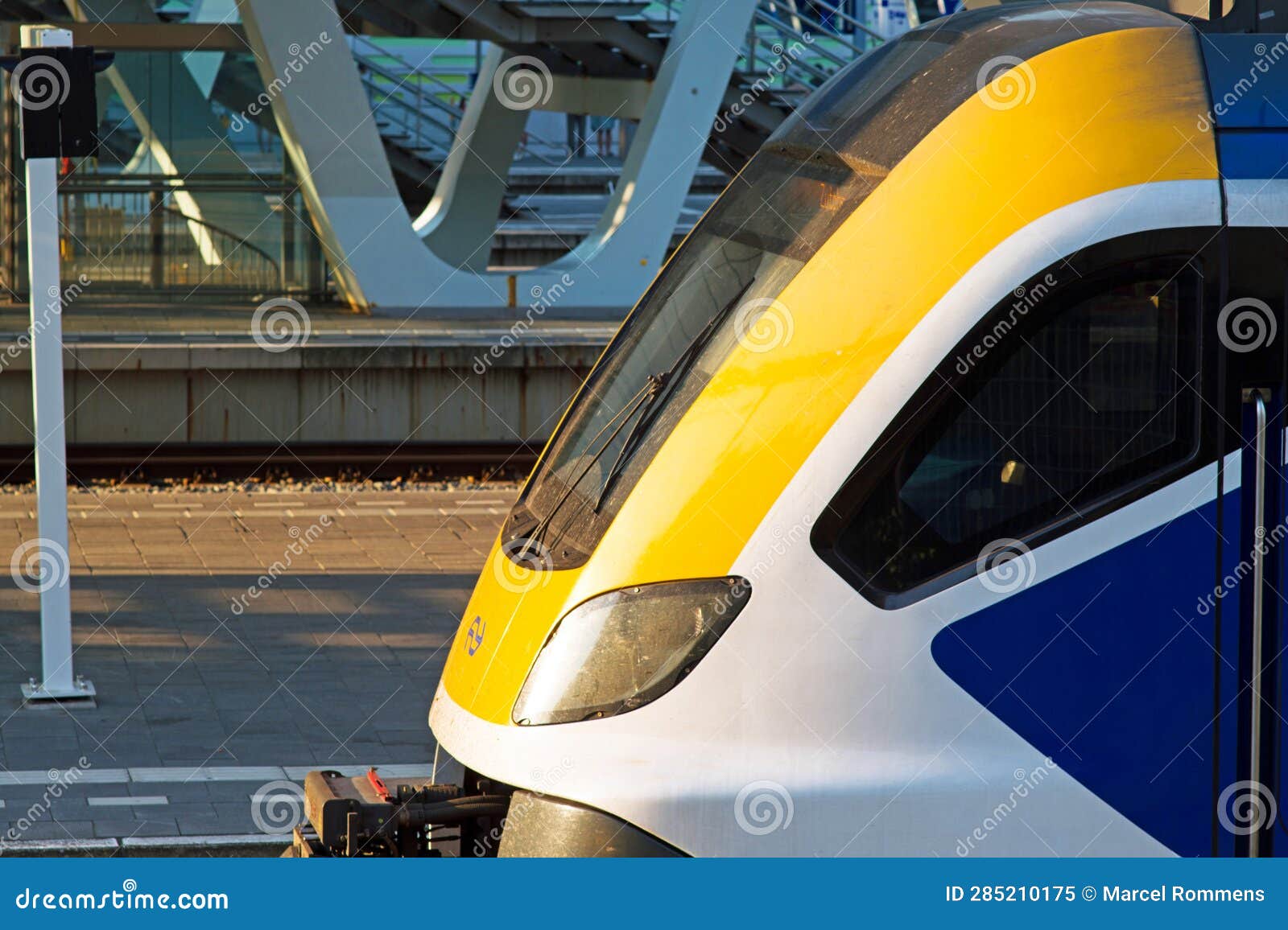 Front of a NS Sprinter Train, Netherlands Editorial Image - Image of ...