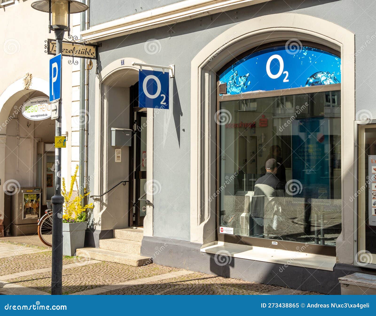 Front of an O2 Shop in Emmendingen Editorial Image - Image of sign ...