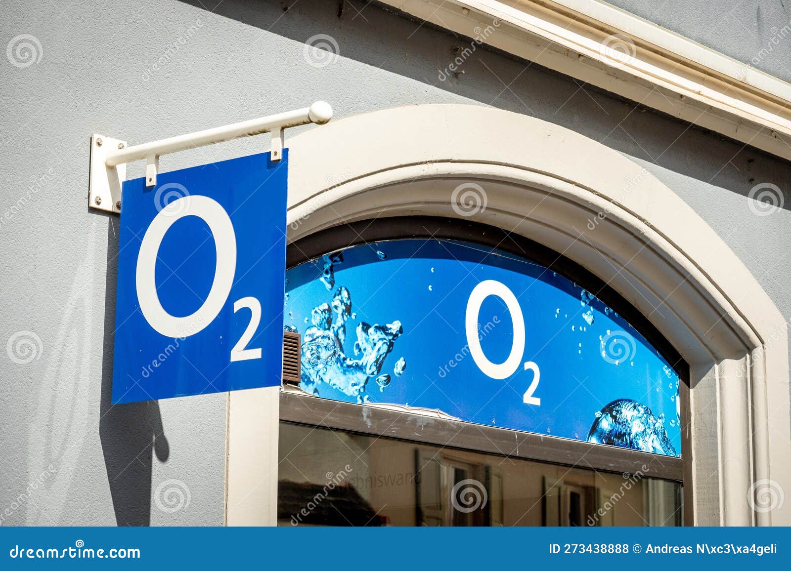 Front of an O2 Shop in Emmendingen Editorial Stock Photo - Image of ...