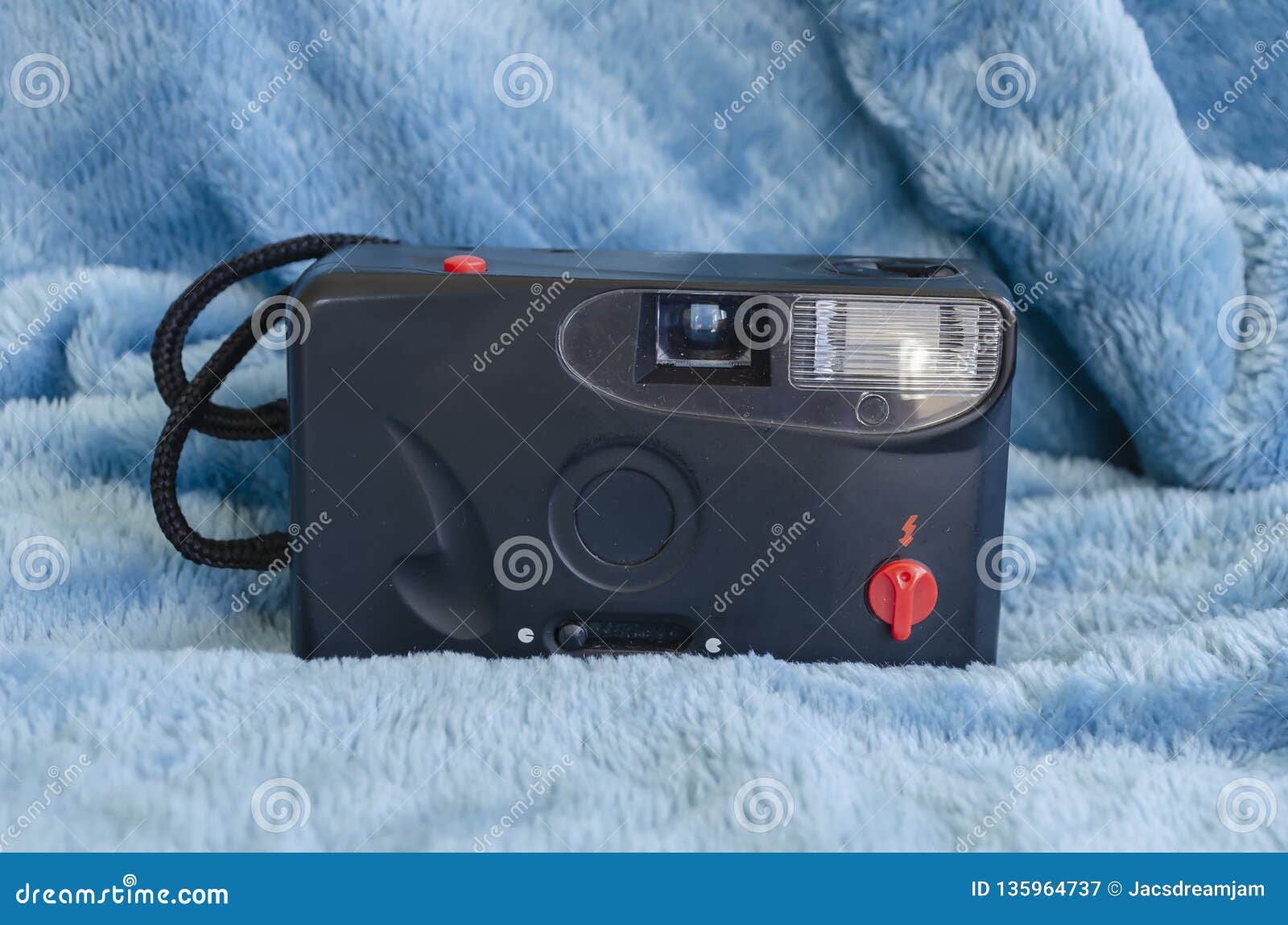 Front of Old Black Analogue Camera Stock Image - Image of finder ...