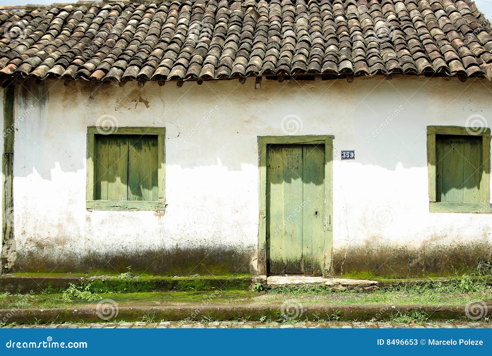 Front of old house stock image. Image of grass, closed - 8496653