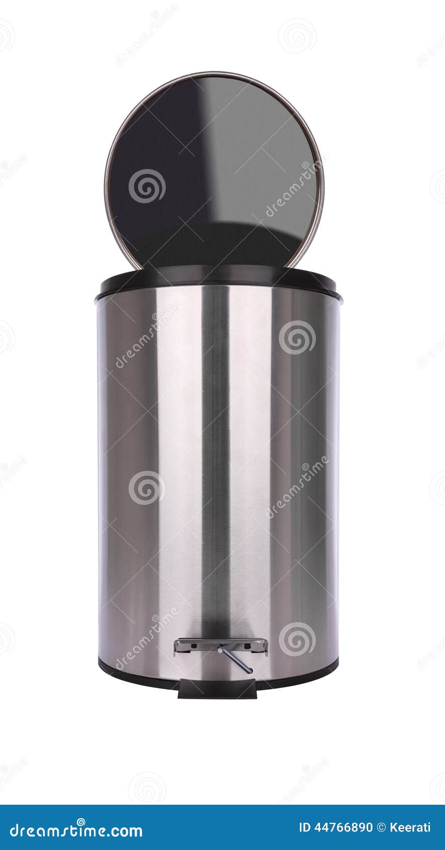 Front of Opened Trash Can Scratch Surface Stock Photo - Image of steel ...