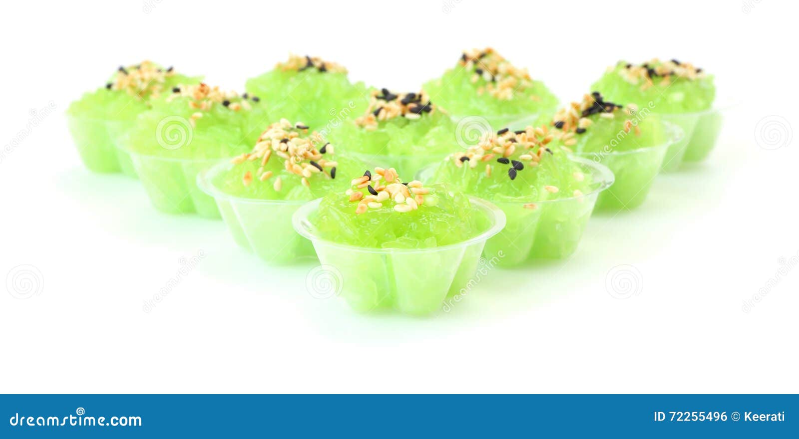 Front of Pandan Flavored Sweet Translucent Stock Photo - Image of ...