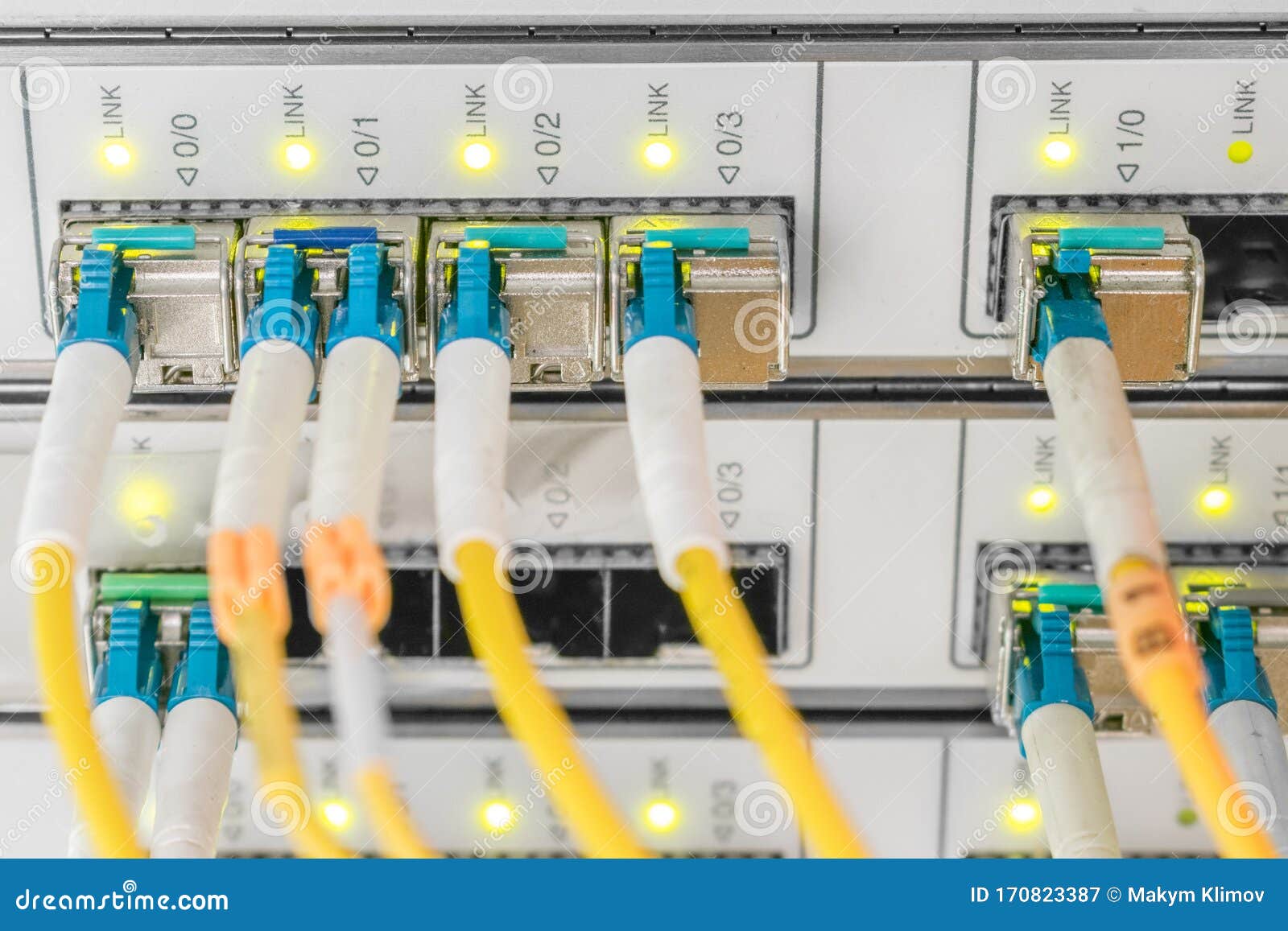 Front Panel of the Supercomputer Located in the Server Room of the Data ...