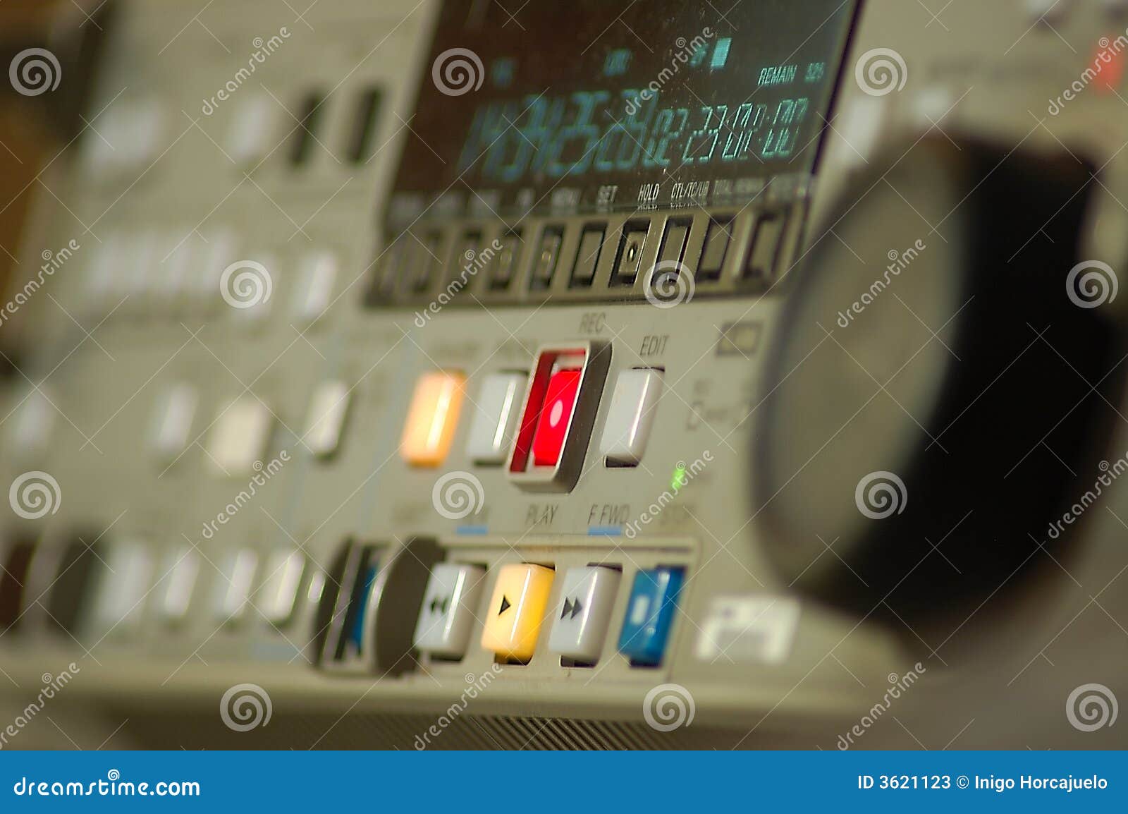 Front Panel of Video Recorder Stock Image - Image of equipment, control ...