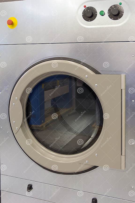 Front Panel of the Washing Machine Close-up Stock Image - Image of ...