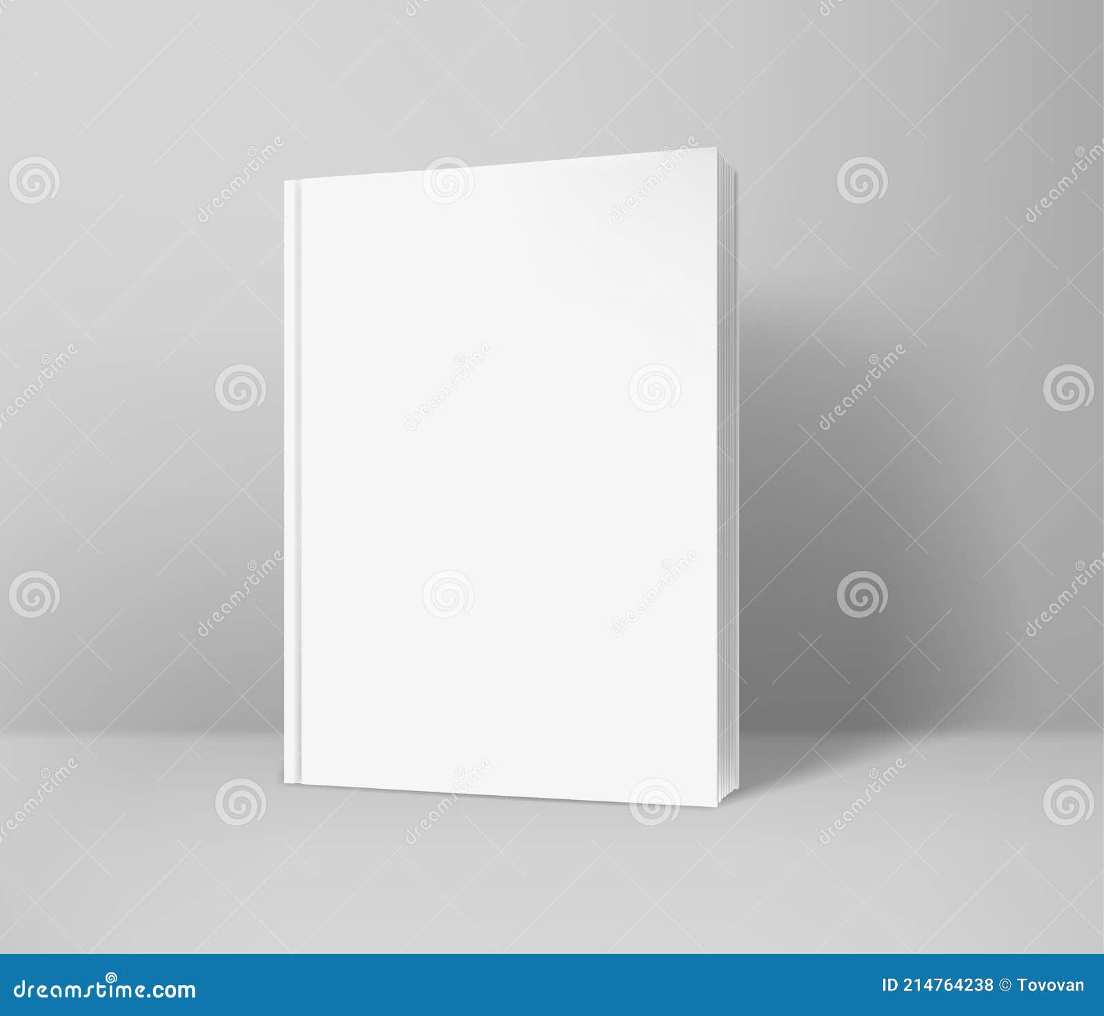 Front of the Paper Book Realistic Vector Illustration Stock Vector ...