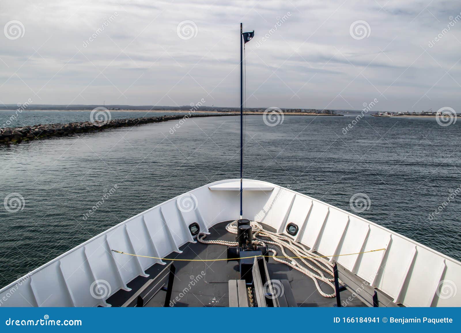 Front Part of a Boat on the Ocean Stock Image - Image of dock, summer ...