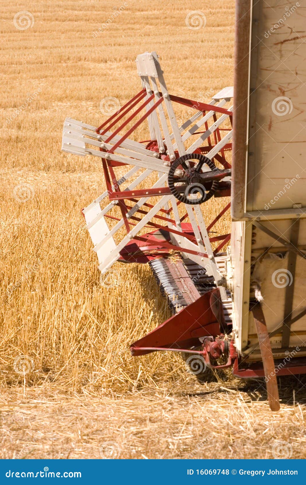 Front part of a swather. stock photo. Image of outdoors - 16069748