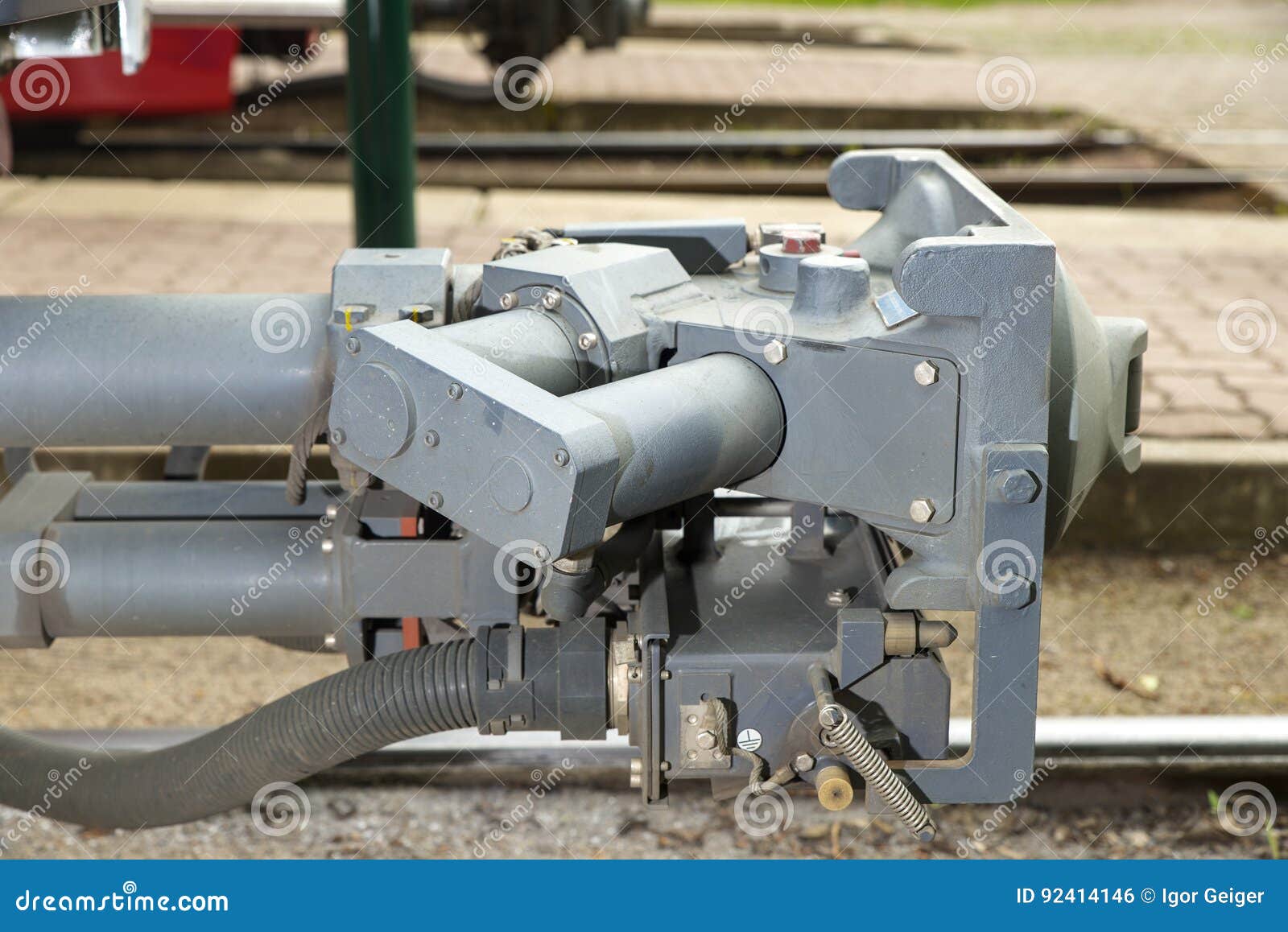 Front Part of the Tram, in Details Stock Photo - Image of cable ...