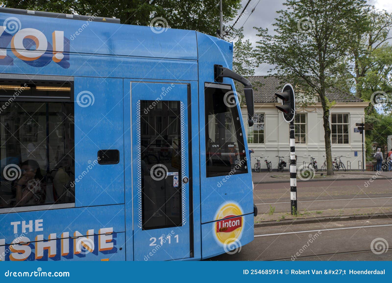 Front Part Tram 14 Theme Tram Lipton Ice Tea at Amsterdam the ...