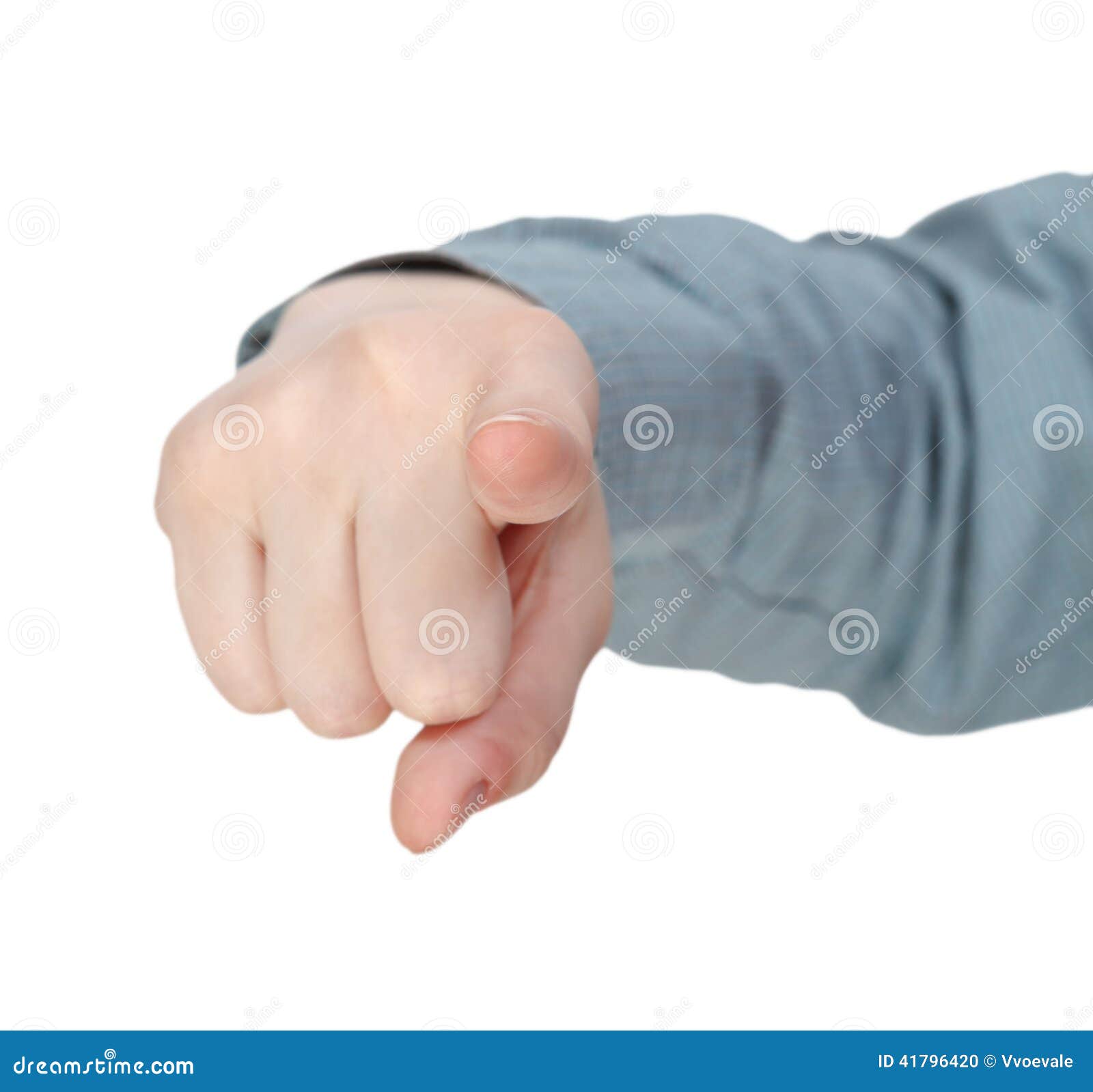 Front Pointed Forefinger Hand Gesture Stock Photos - Free & Royalty ...