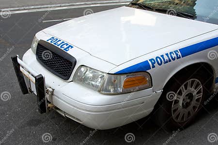 Front of Police car stock photo. Image of auto, nypd, safety - 5106170