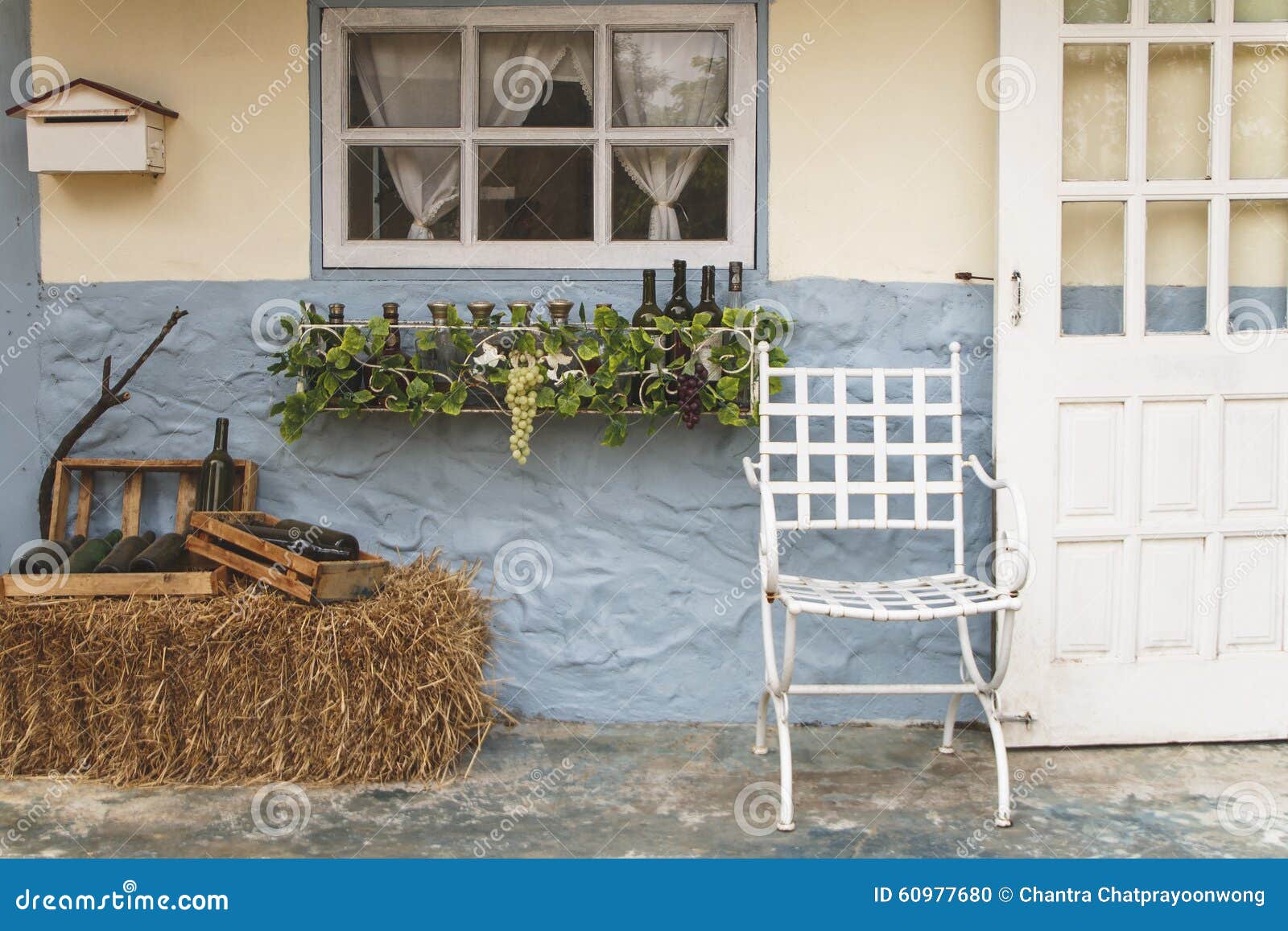 Front porch of a house stock photo. Image of design, blue - 60977680