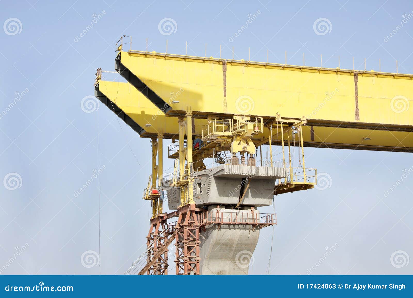 Front Portion of Launching Girder with Front Leg Stock Image - Image of ...