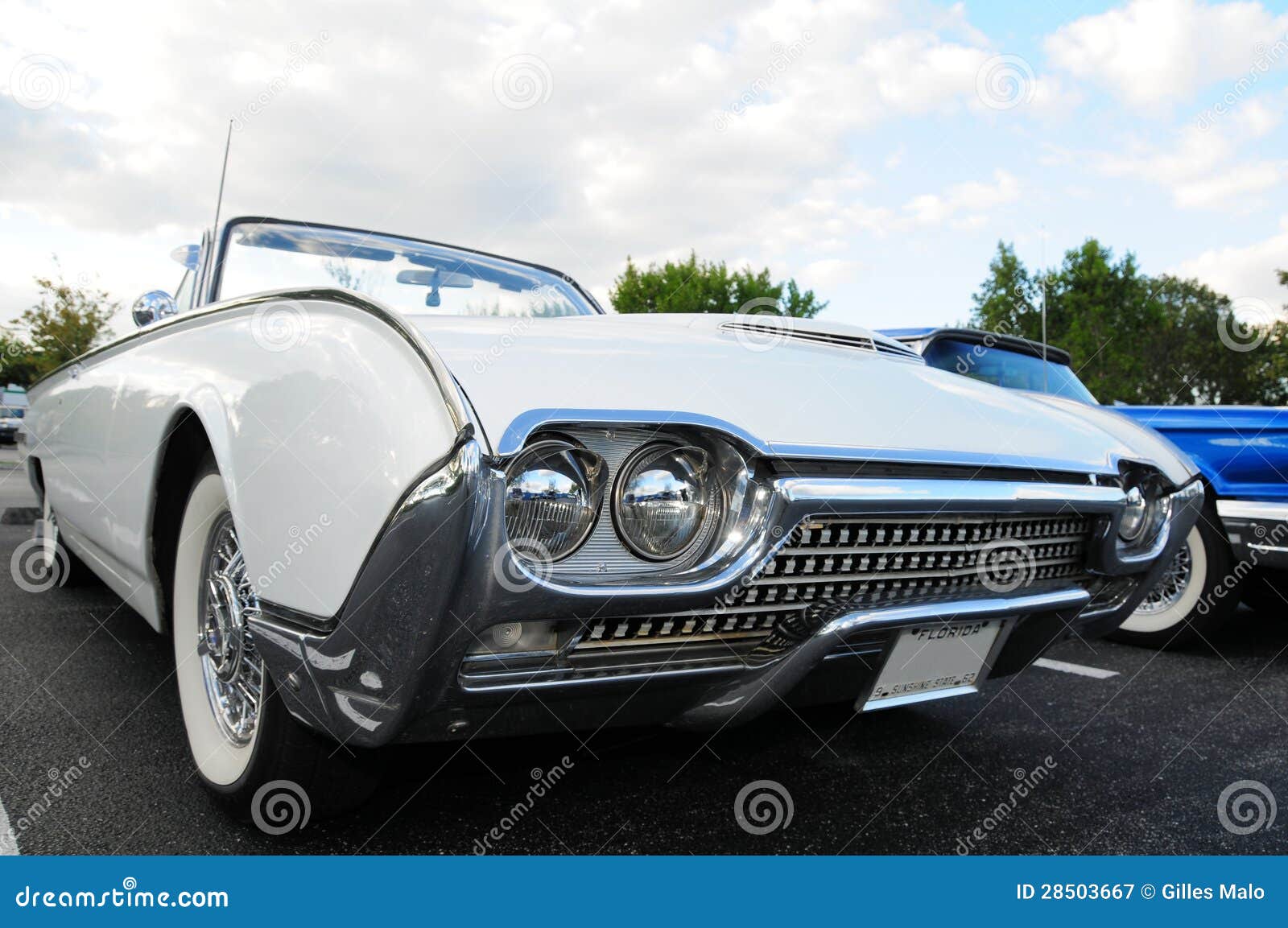 Front Right View of Convertible Car Stock Image - Image of antiques ...