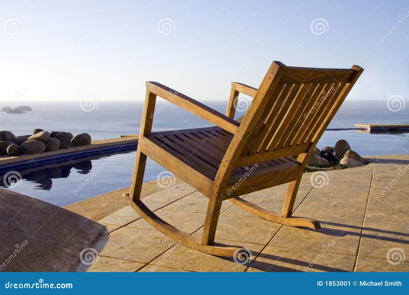Front Row Seat for the Sunset Stock Image - Image of resort, rocking ...
