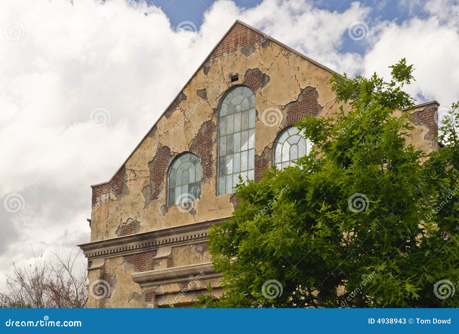 Front of rundown building stock image. Image of abandon - 4938943