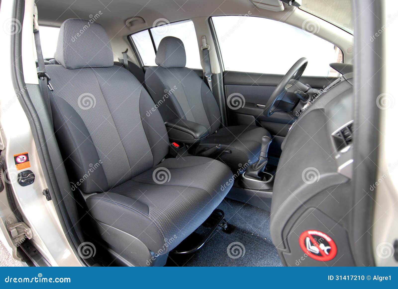 Front seats in car stock photo. Image of beauty, driver - 31417210
