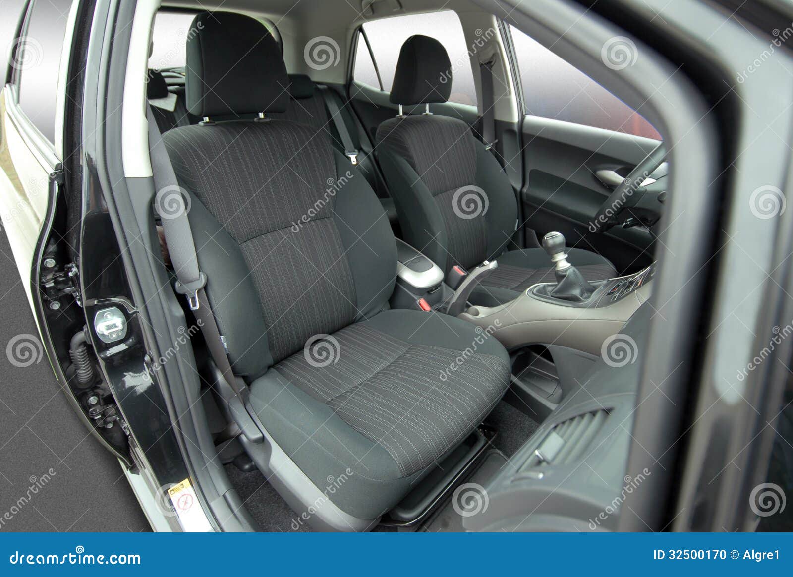 Front seats stock photo. Image of black, driver, leather - 32500170