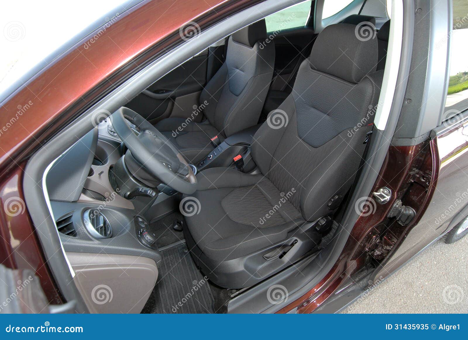 Front Seats of a Modern Car Stock Image - Image of modern, leather ...