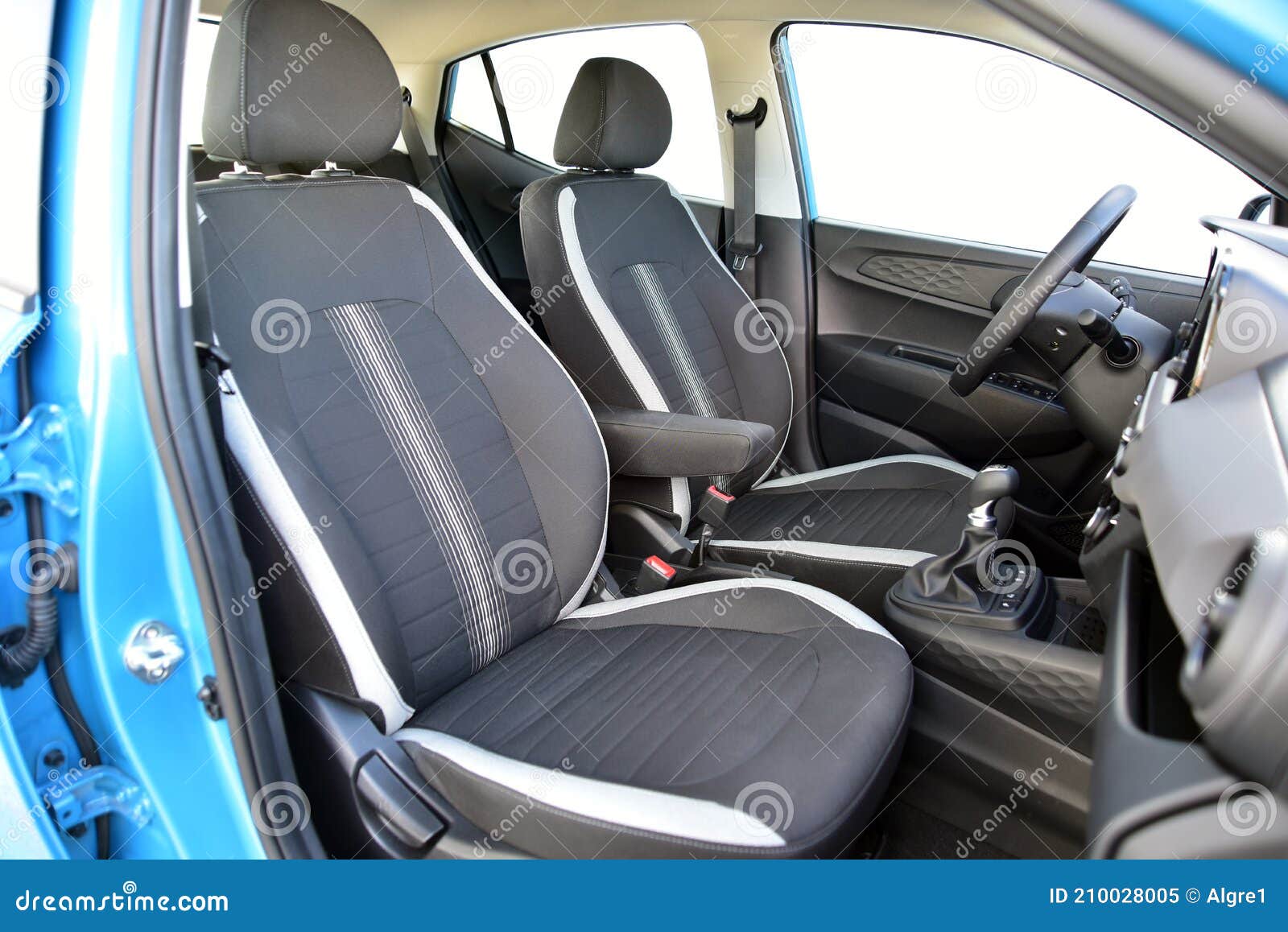 Front Seats of a Modern Passenger Car Stock Image - Image of front ...