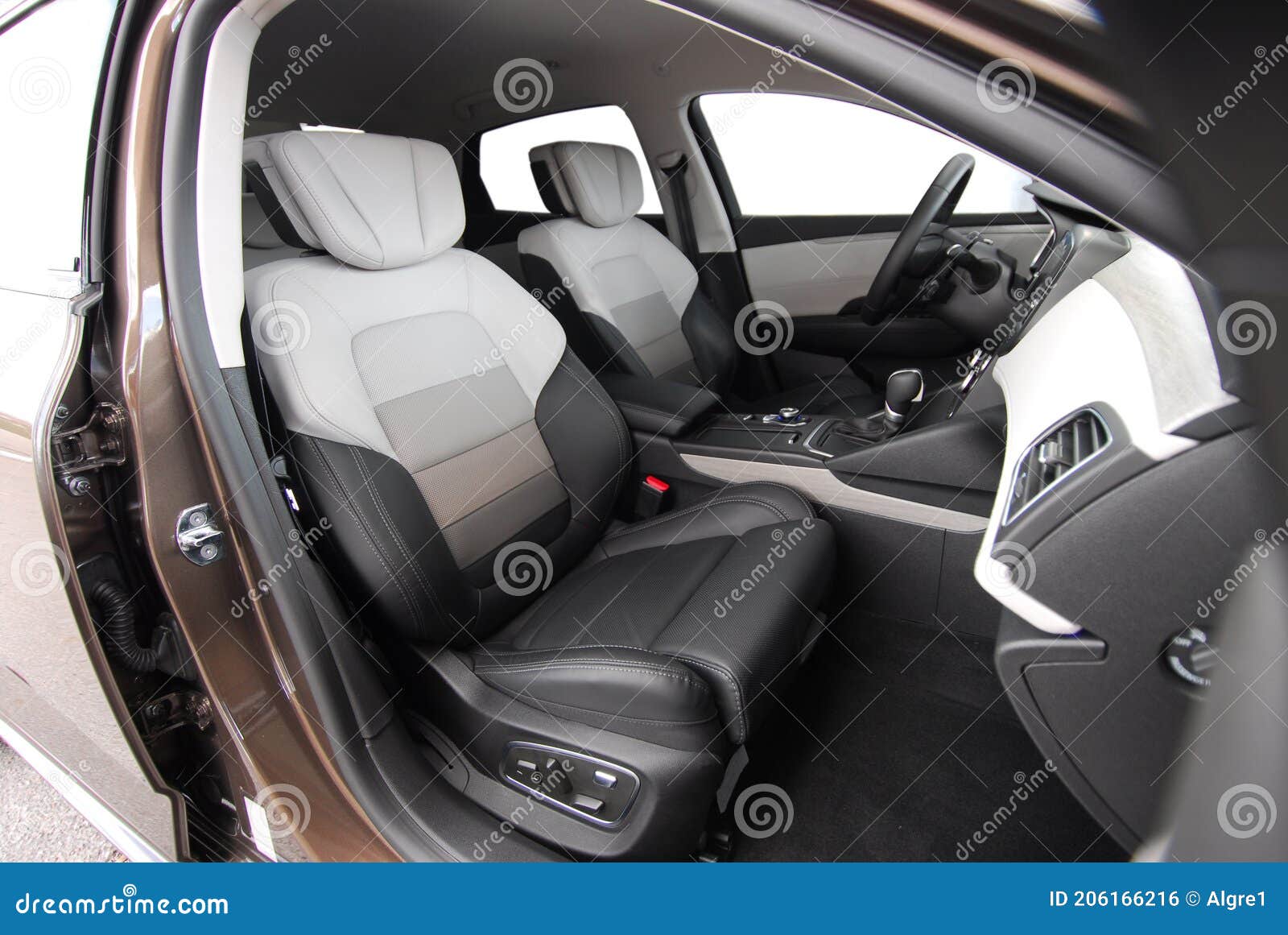 Front Seats of a Modern Passenger Car Stock Photo - Image of dashboard ...