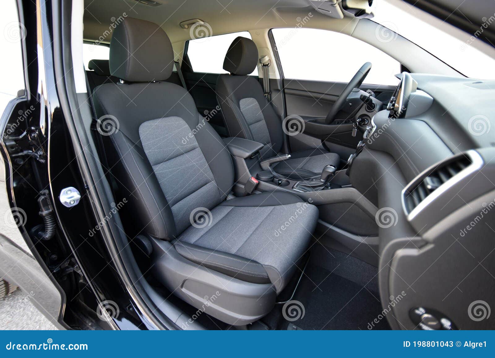 Front Seats of a Modern Passenger Car Stock Image - Image of dashboard ...