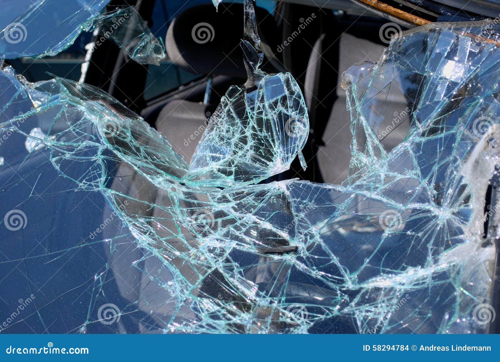 Front Shield after Massive Car Crash Stock Photo - Image of damaged ...