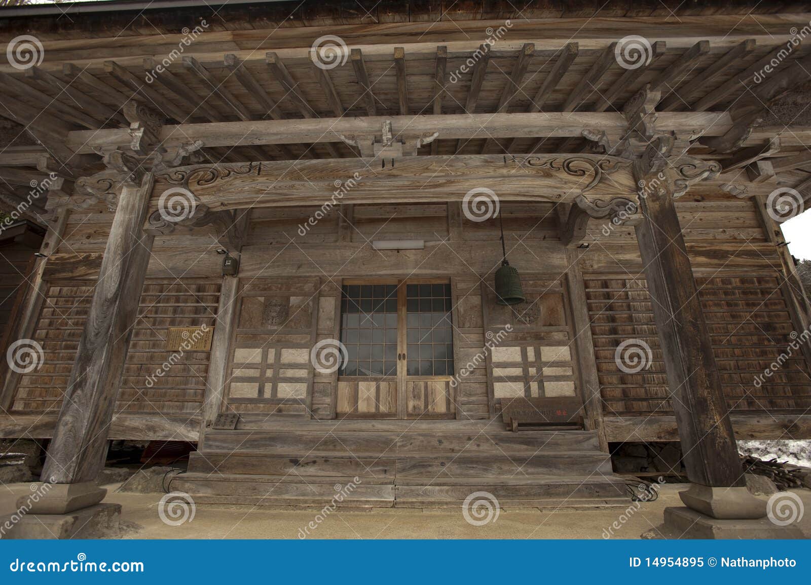 Front of Shinto Temple, Japan Stock Image - Image of nippon, wood: 14954895