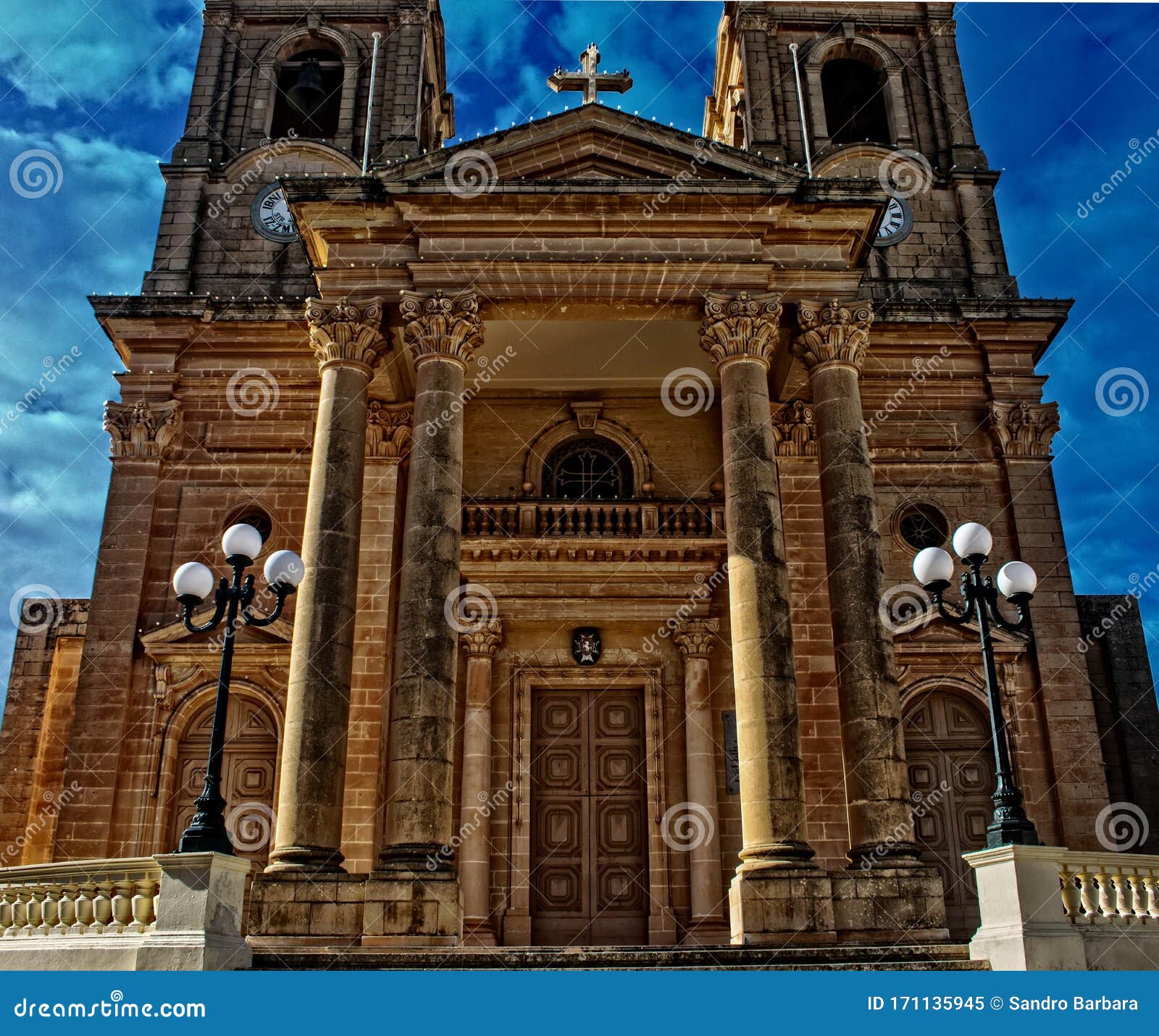 The Parish Church of Dingli in Malta Stock Image - Image of mass ...