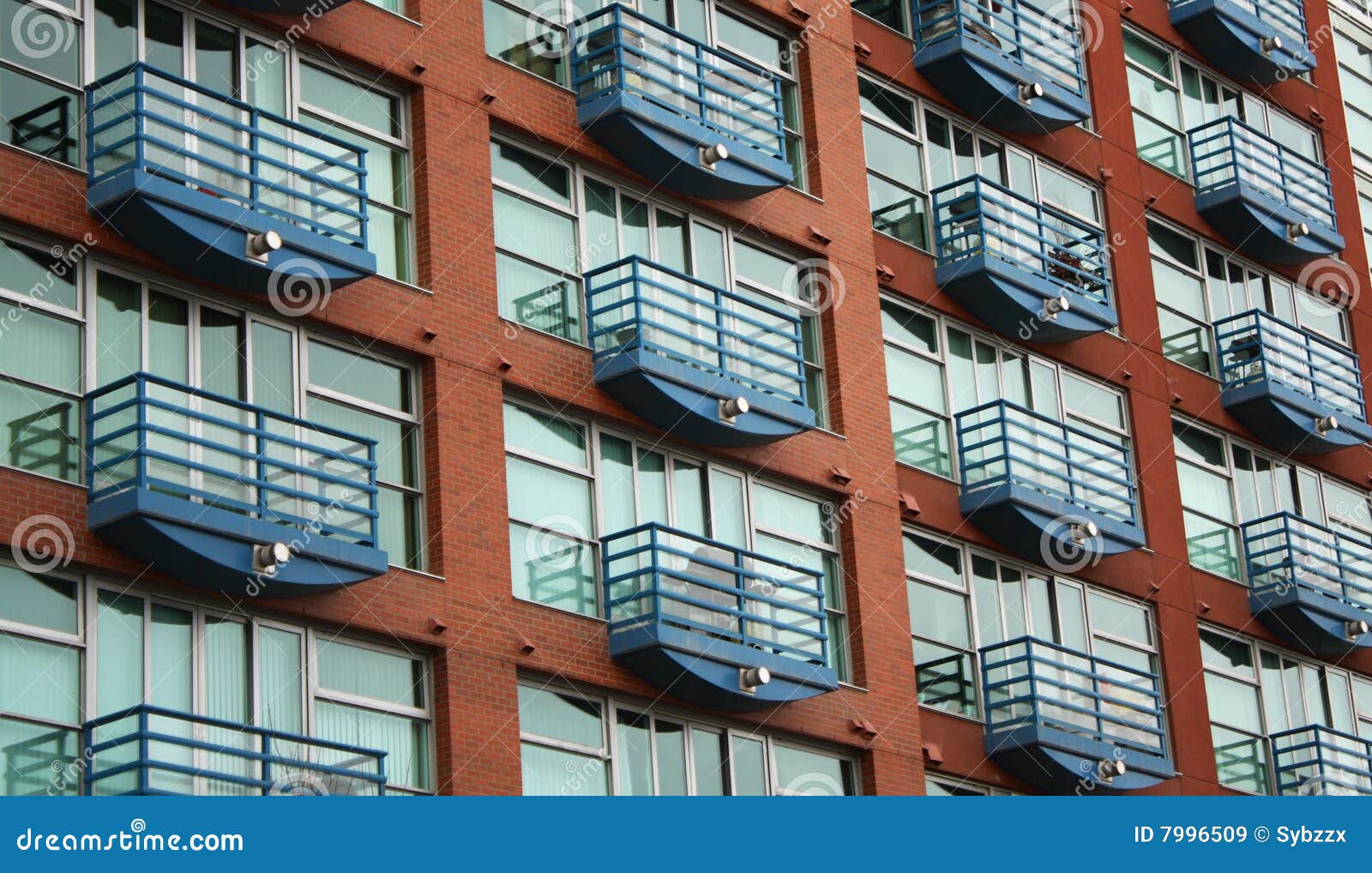 Front Side of Apartment Building Stock Image - Image of green, front ...