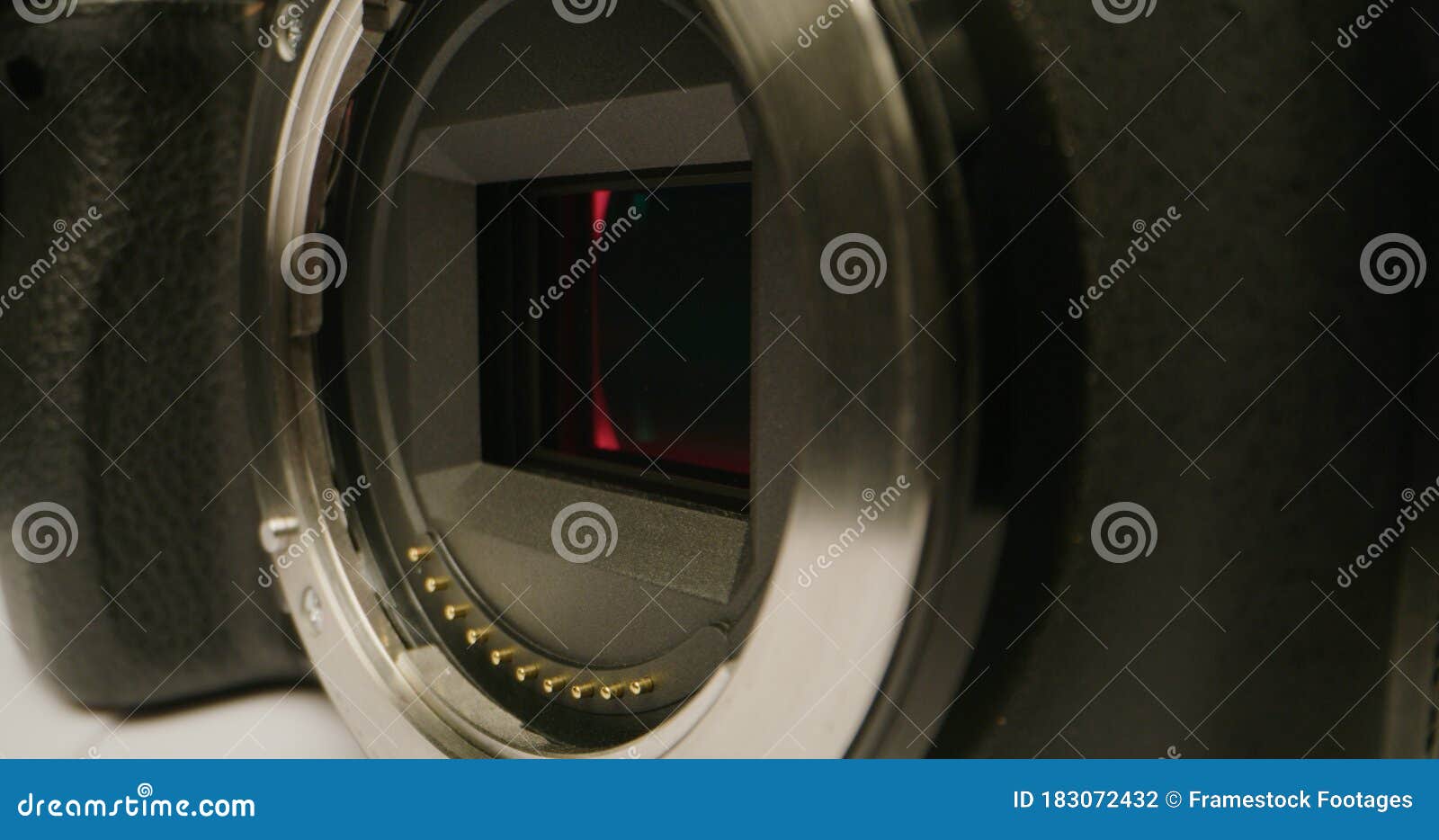 Front Side of a Digital Camera Stock Photo - Image of camera, mirror ...