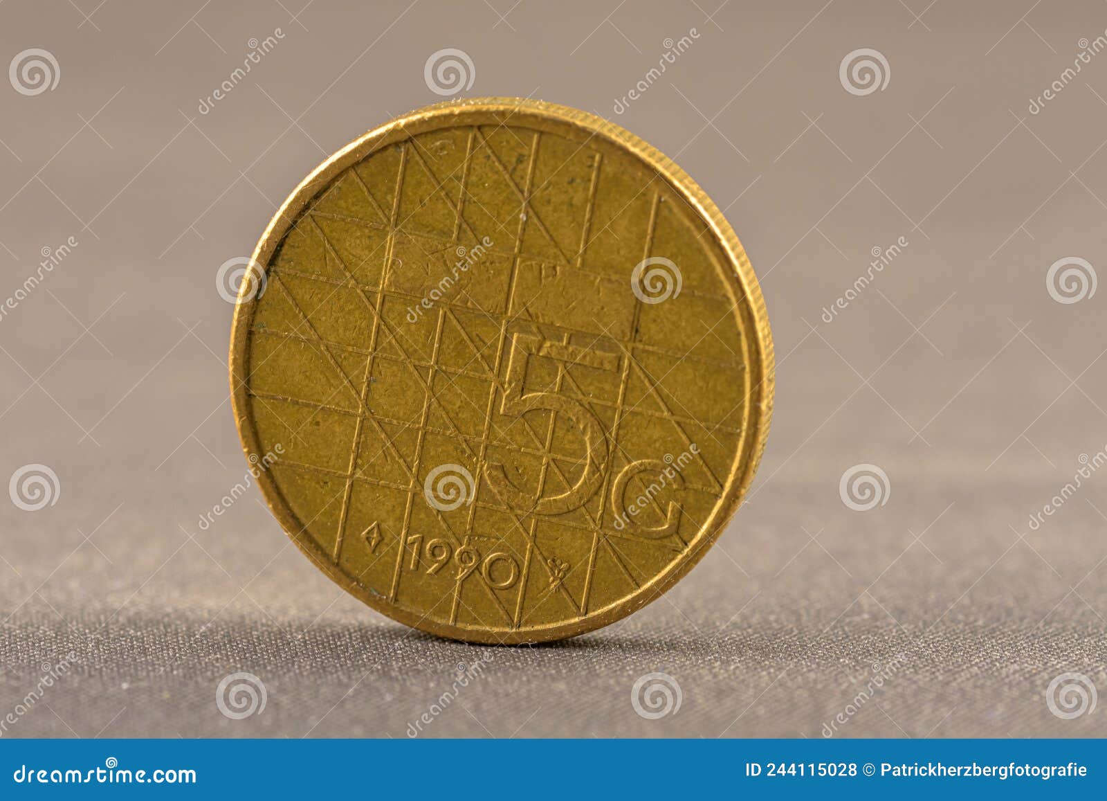 Five Guilder Coin from the Netherlands Stock Photo - Image of europe ...