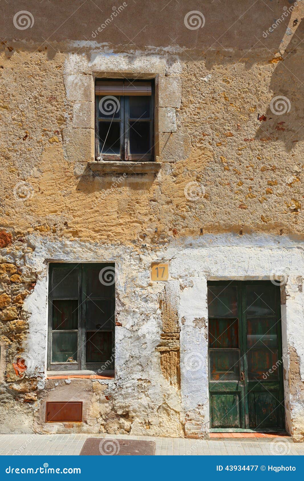 Front Side of an Old House in Spain Stock Image - Image of house ...