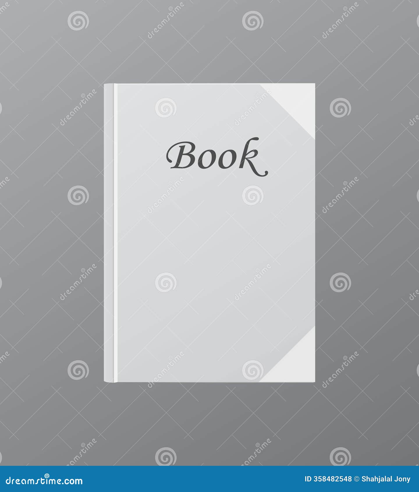 Realistic 3D Book Cover Mockup For Authors And Publishers. Stock Image ...