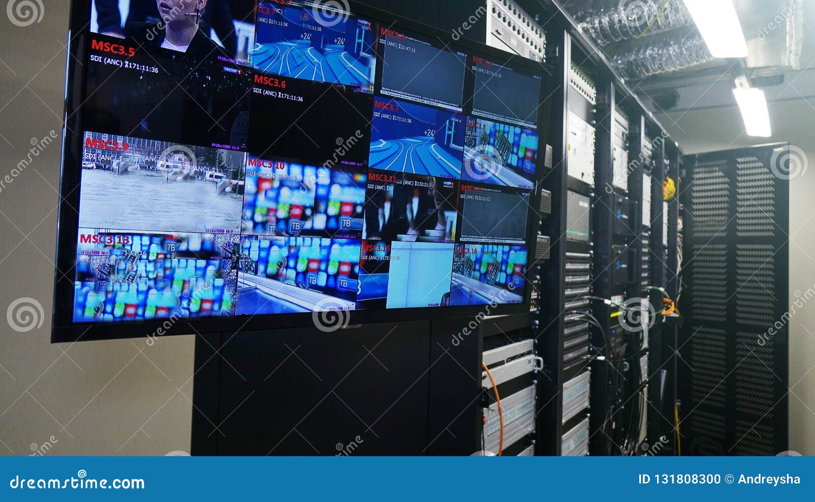 Front Side of the Server. Data Center. Stock Photo - Image of energy ...