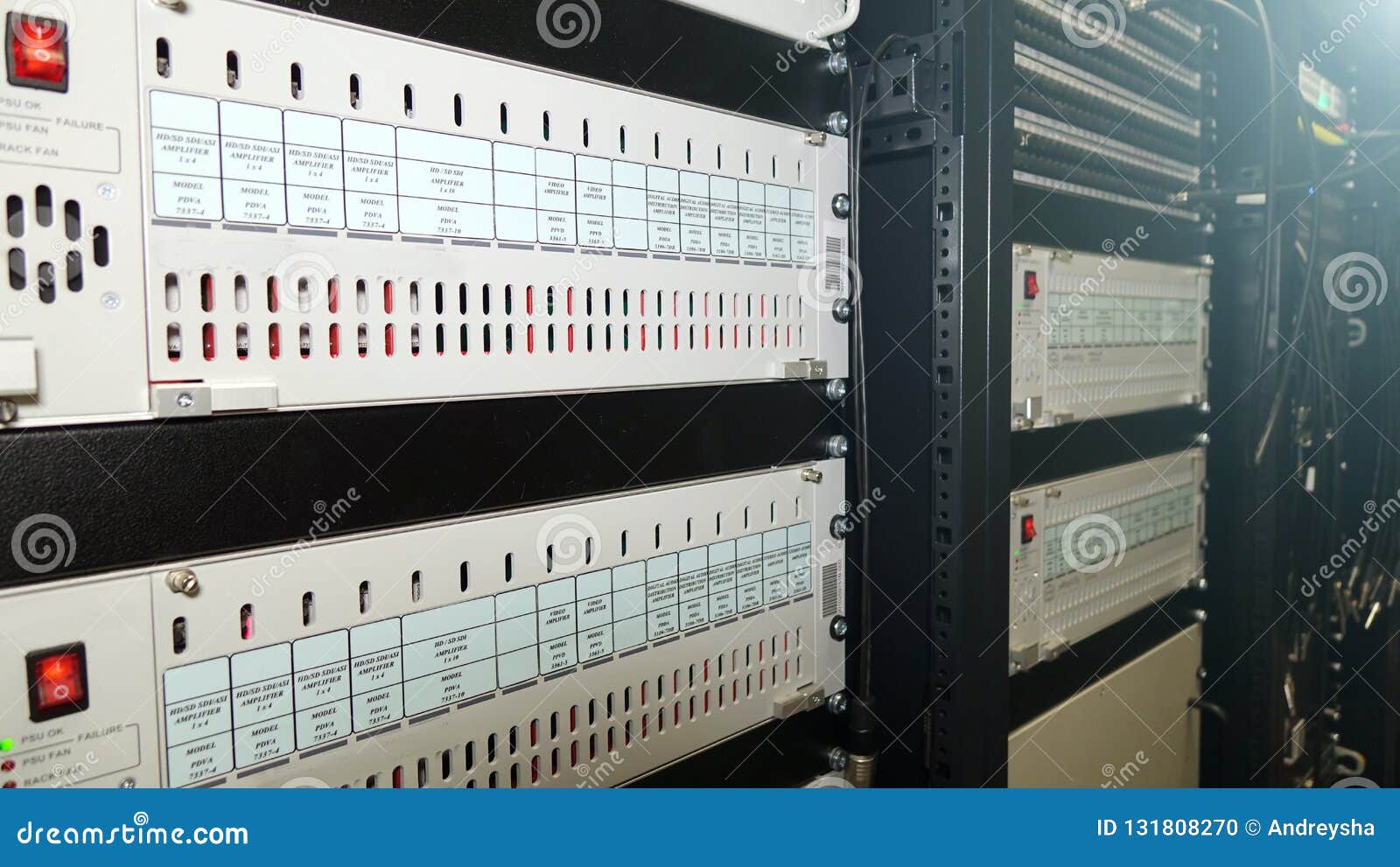 Front Side of the Server. Data Center. Stock Photo - Image of ...