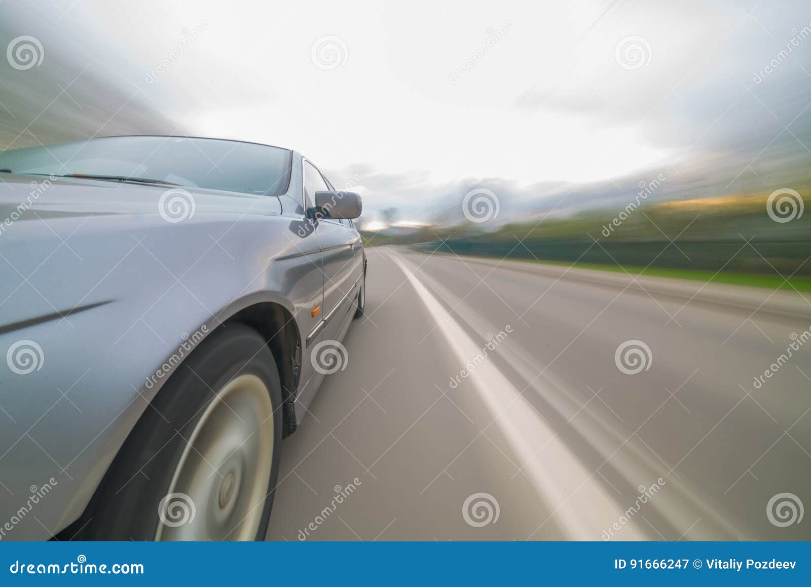 Front Side View of Black Car. Stock Image - Image of accelerate, fast ...