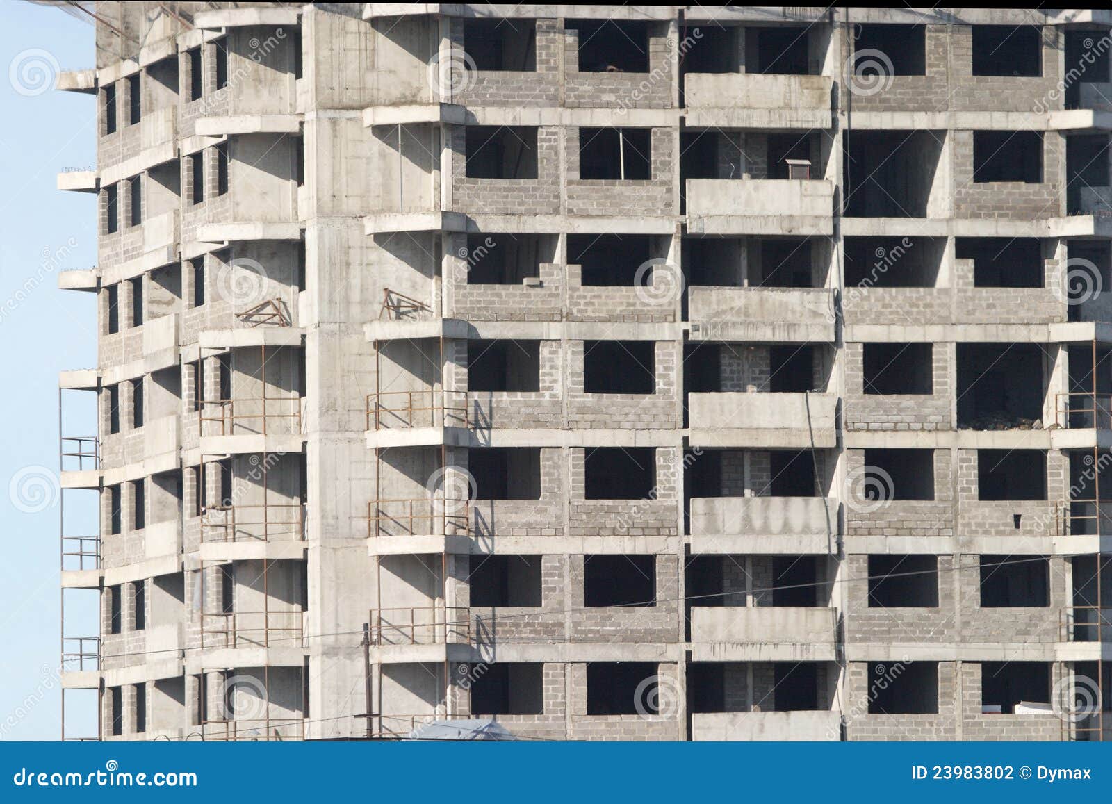 Front and Side View of Construction Building Part Stock Photo - Image ...