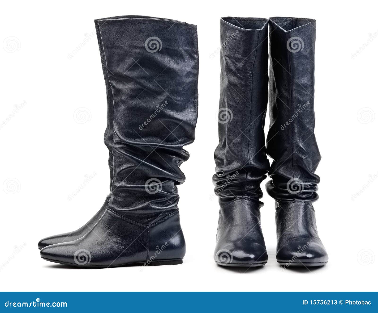 Front and Side View of Pair of Black Female Boots Stock Image - Image ... Front and Side View of Pair of Black Female Boots Stock Image - Image ...